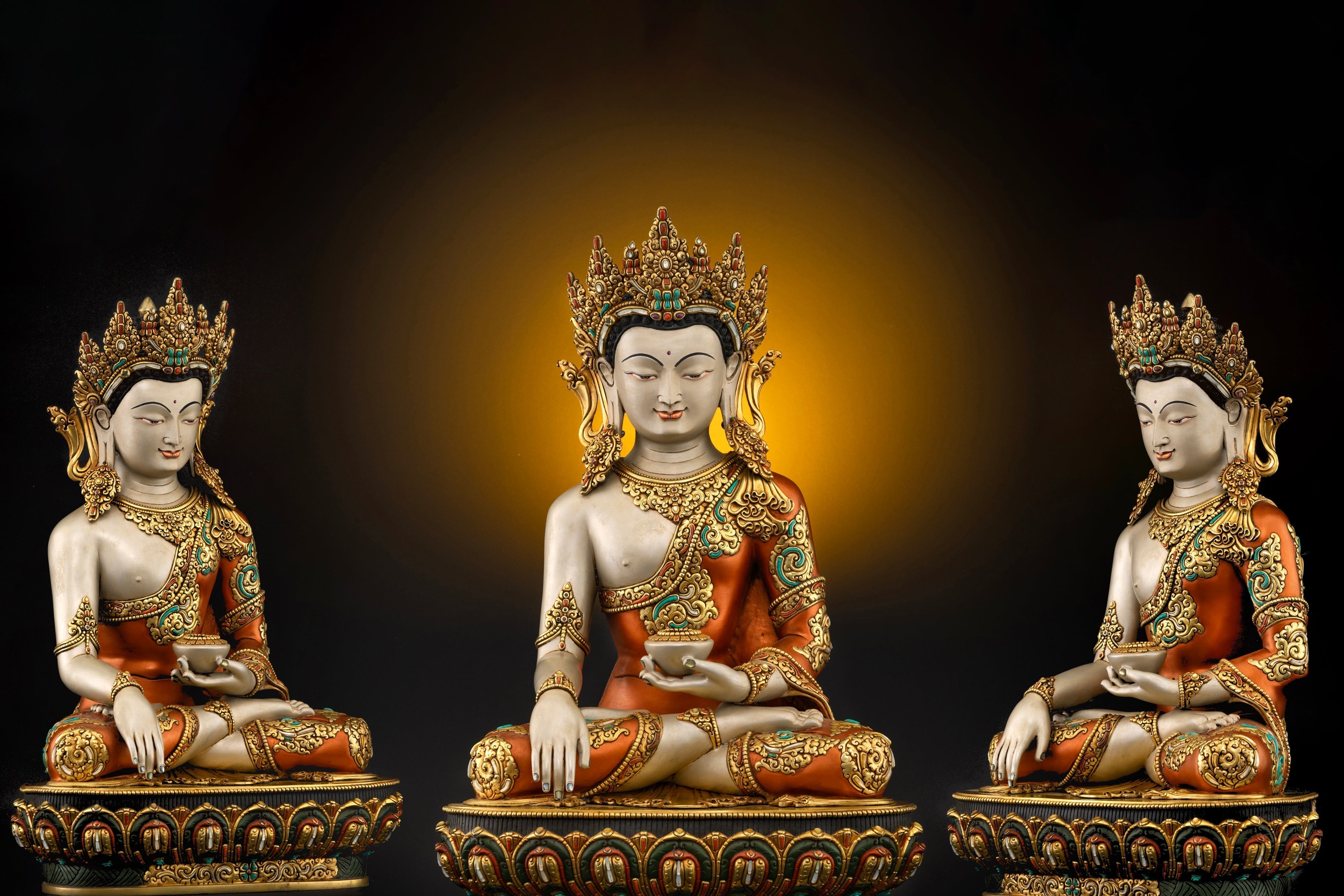 Masterpiece Tibetan Buddha Statues | Traditional Buddhist Treasure ...