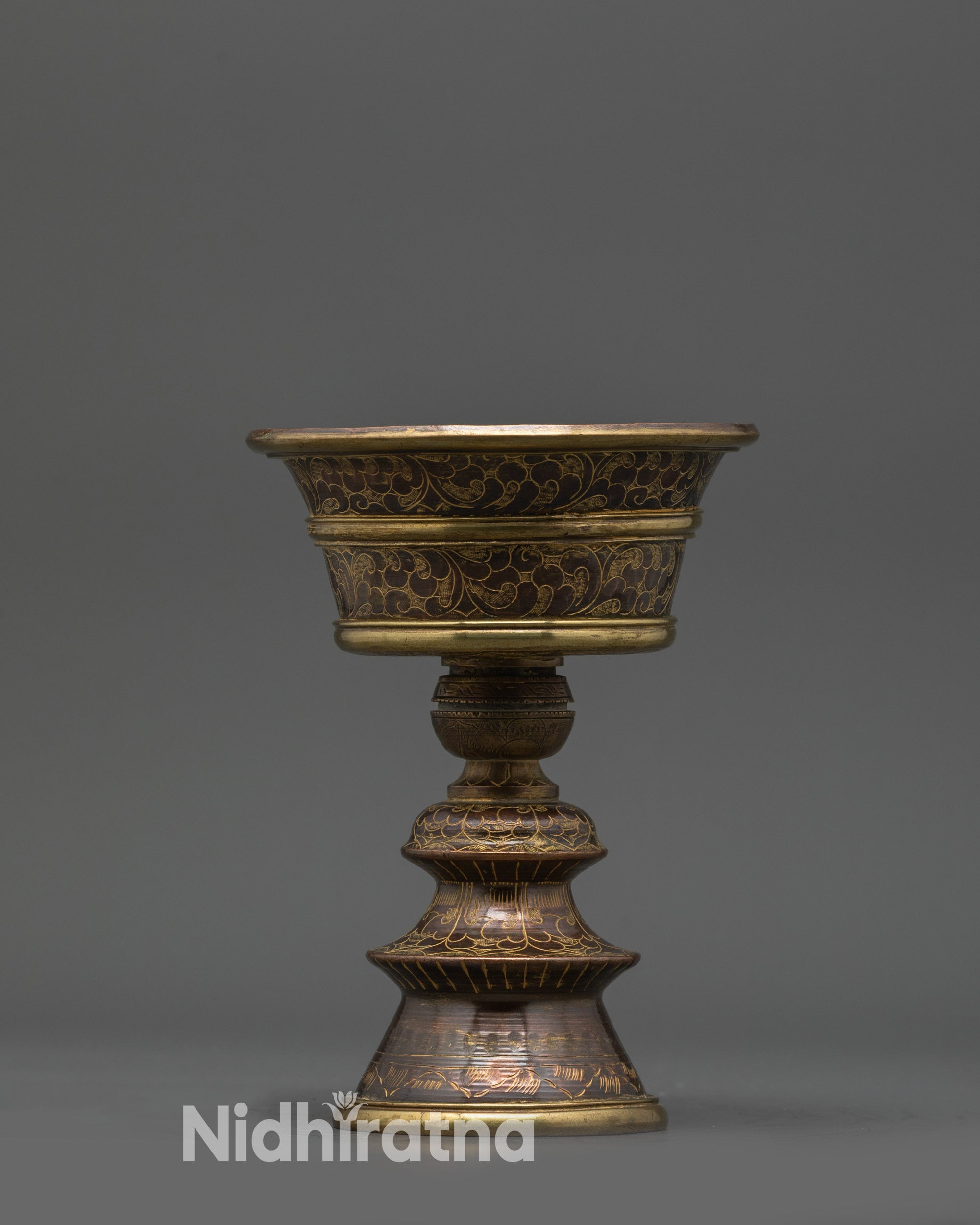 Tibetan Butter Lamp | Copper and Brass Buddhist Offering Lamps Nepal ...
