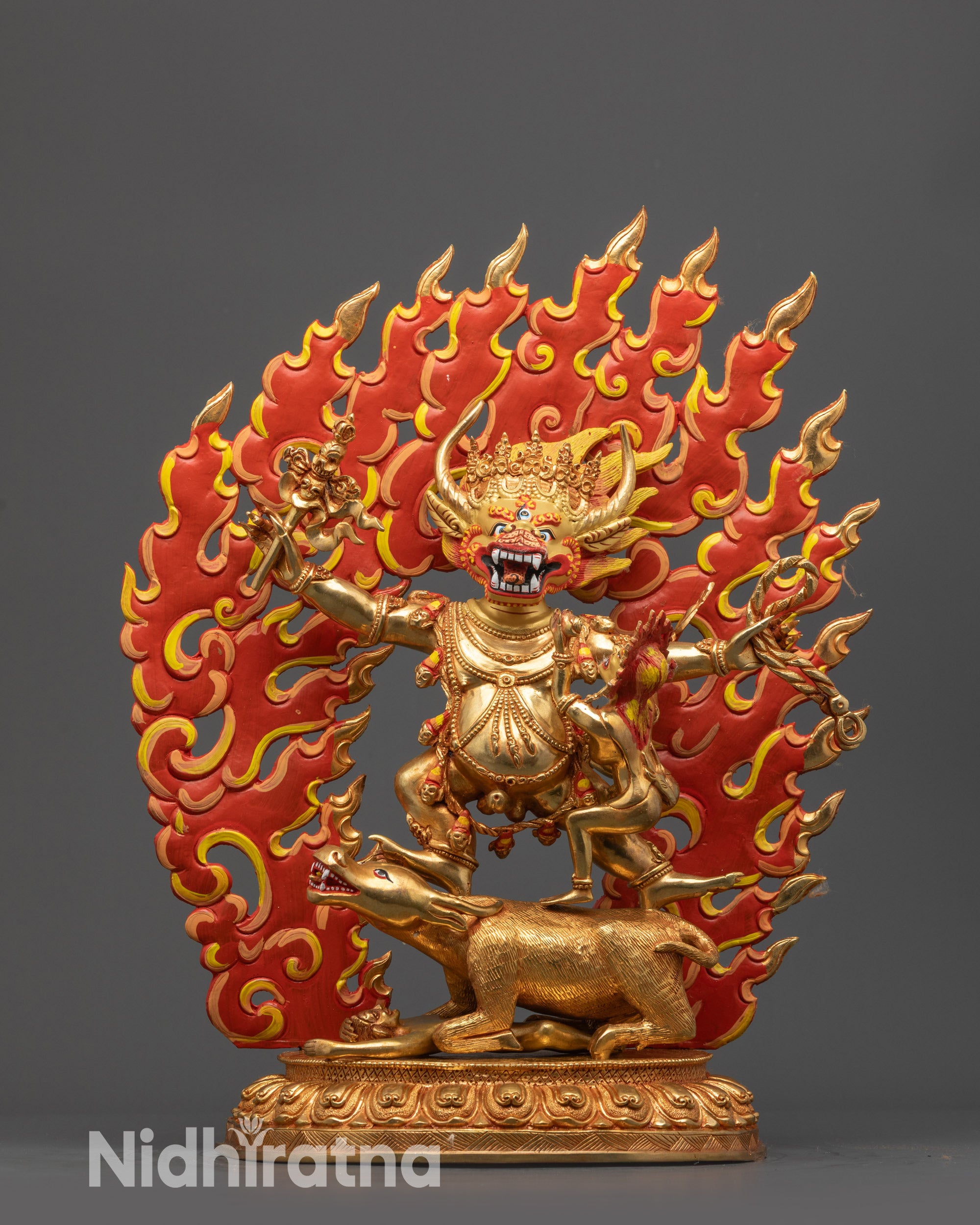 Fierce Yamantaka Statue | Handcrafted Wrathful Deity for Meditation ...