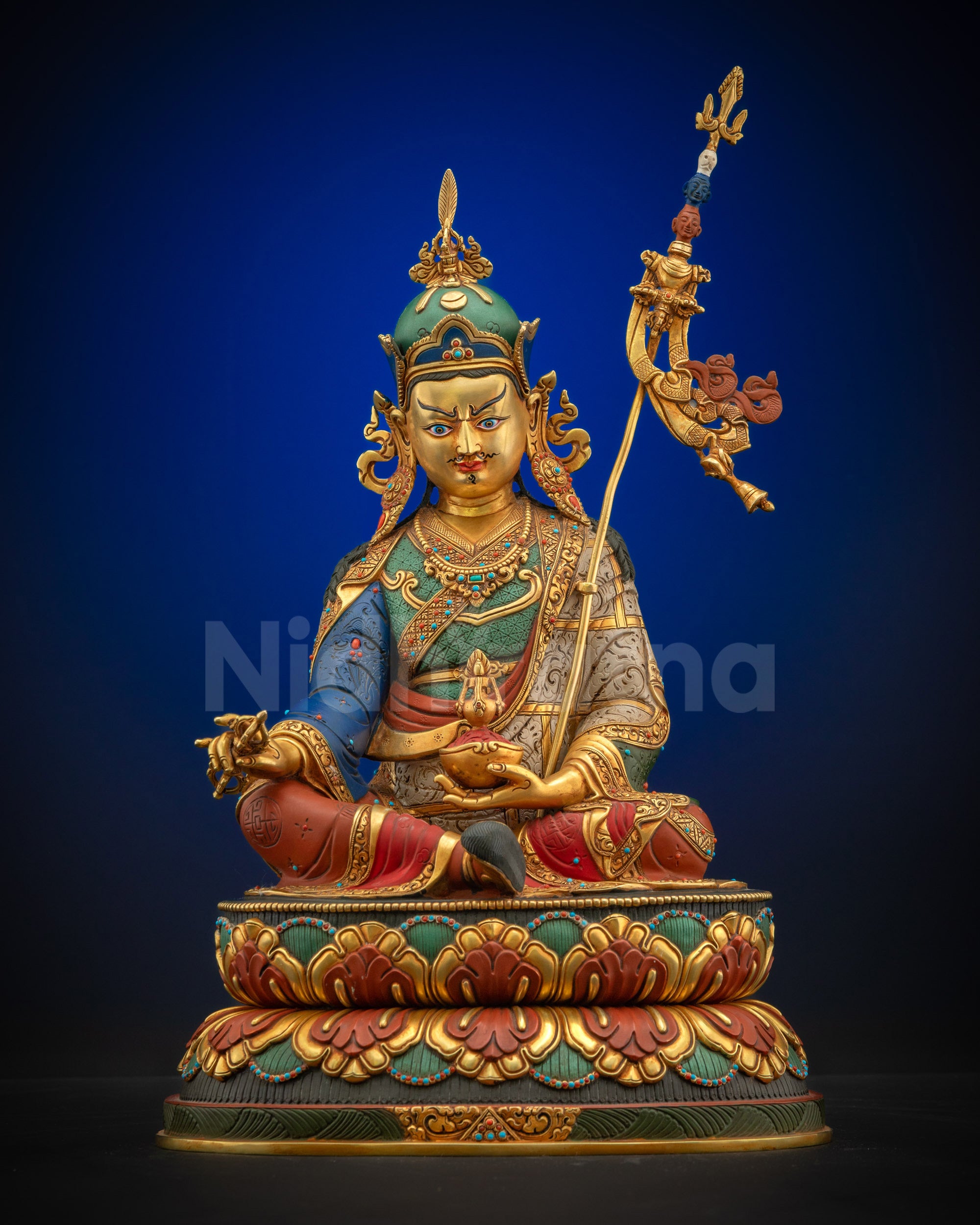 Guru Rinpoche Statue | Lotus-Born Master of Vajrayana Buddhism – Nidhiratna