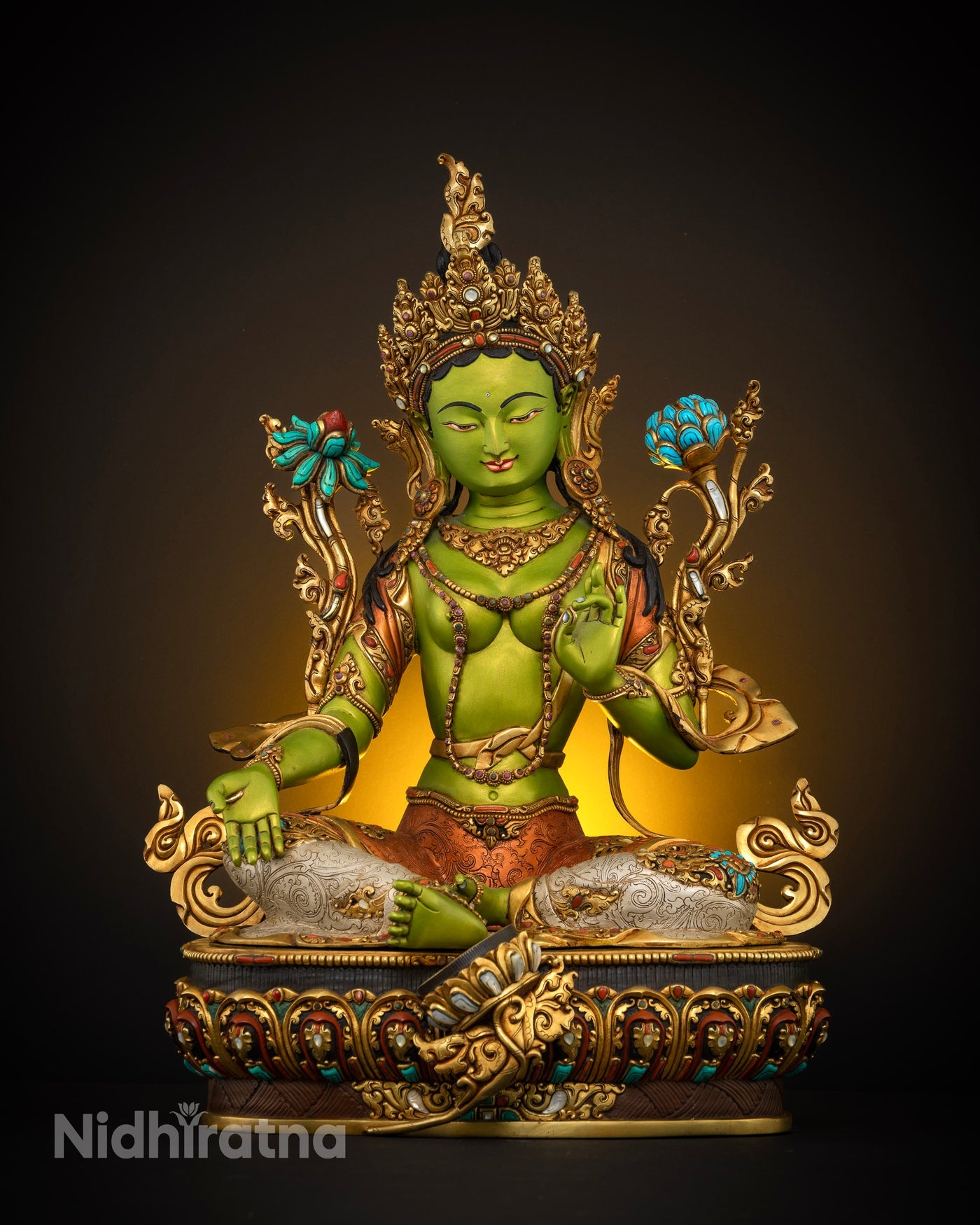 Handcrafted Buddhist Statues | Tibetan Vajrayana Art – Nidhiratna