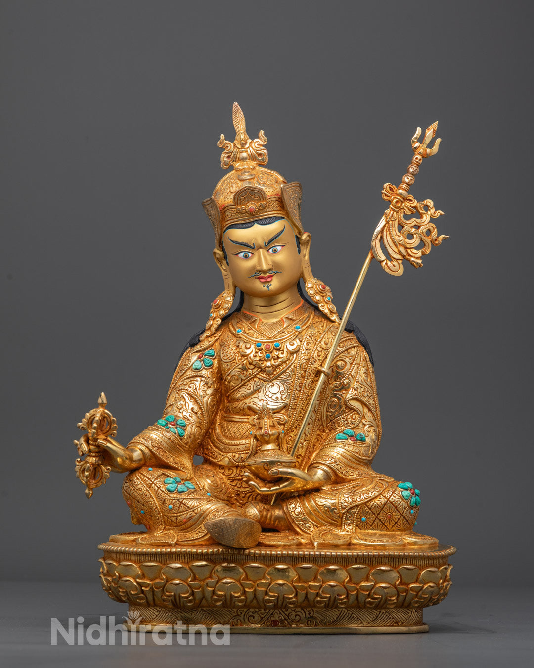 Spiritual Sculpture of Guru Rinpoche | Lotus-Born Masters – Nidhiratna