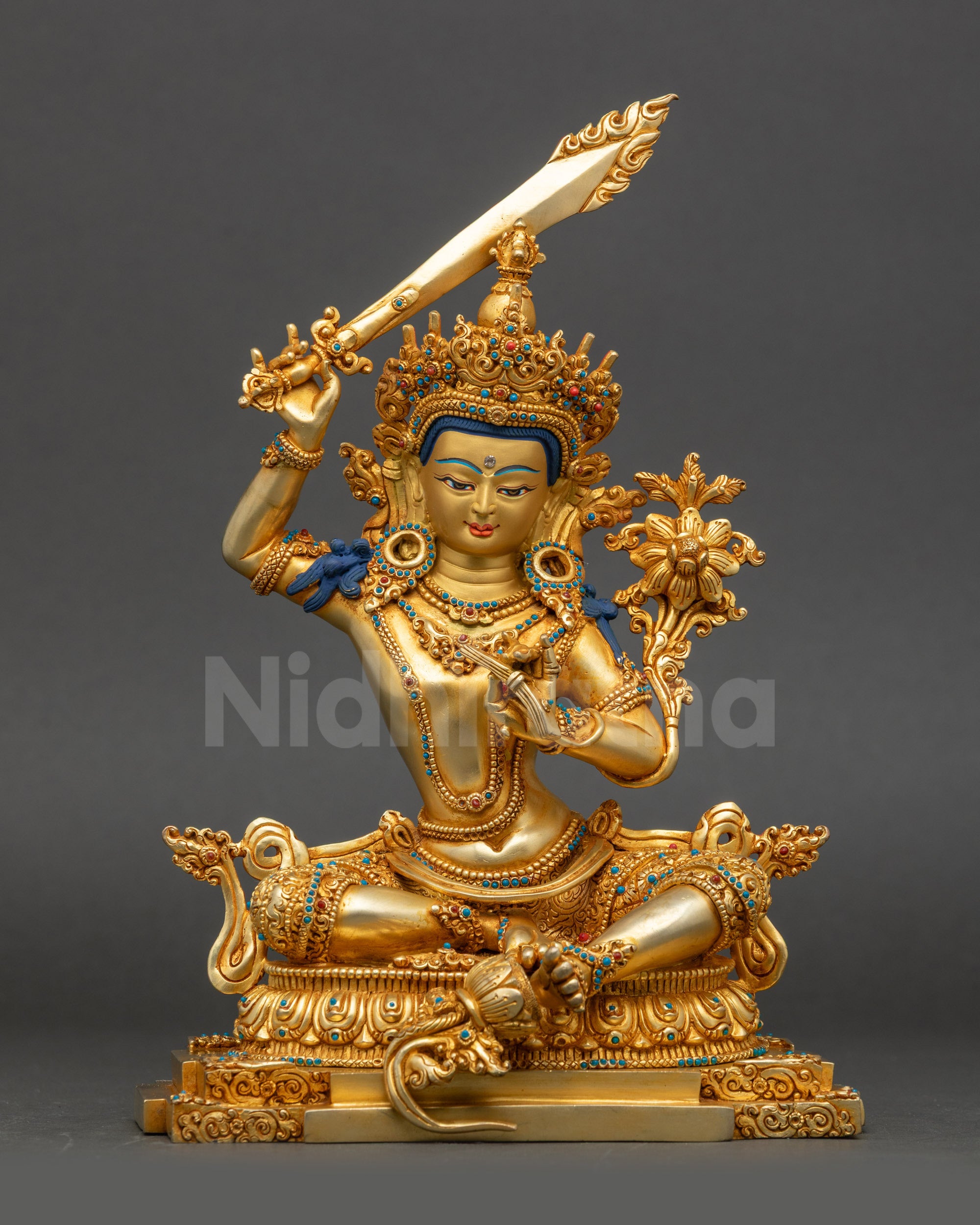Prajna Manjushri Statue | Bodhisattva of Enlightenment & Knowledge ...